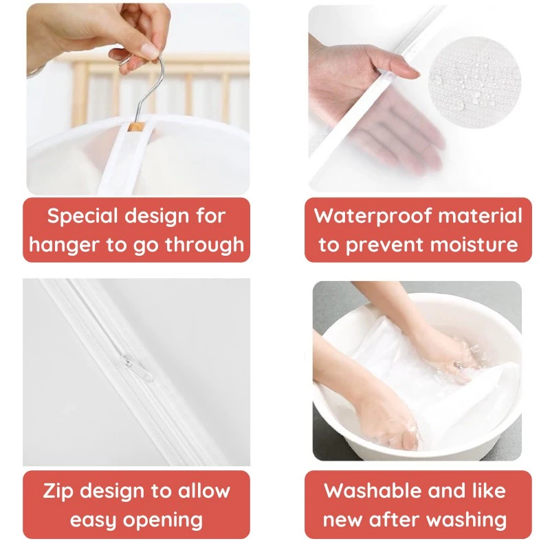 Clothes Dust Cover/Dress Bag for Storage/Garment Bag /Hanging Durable ...