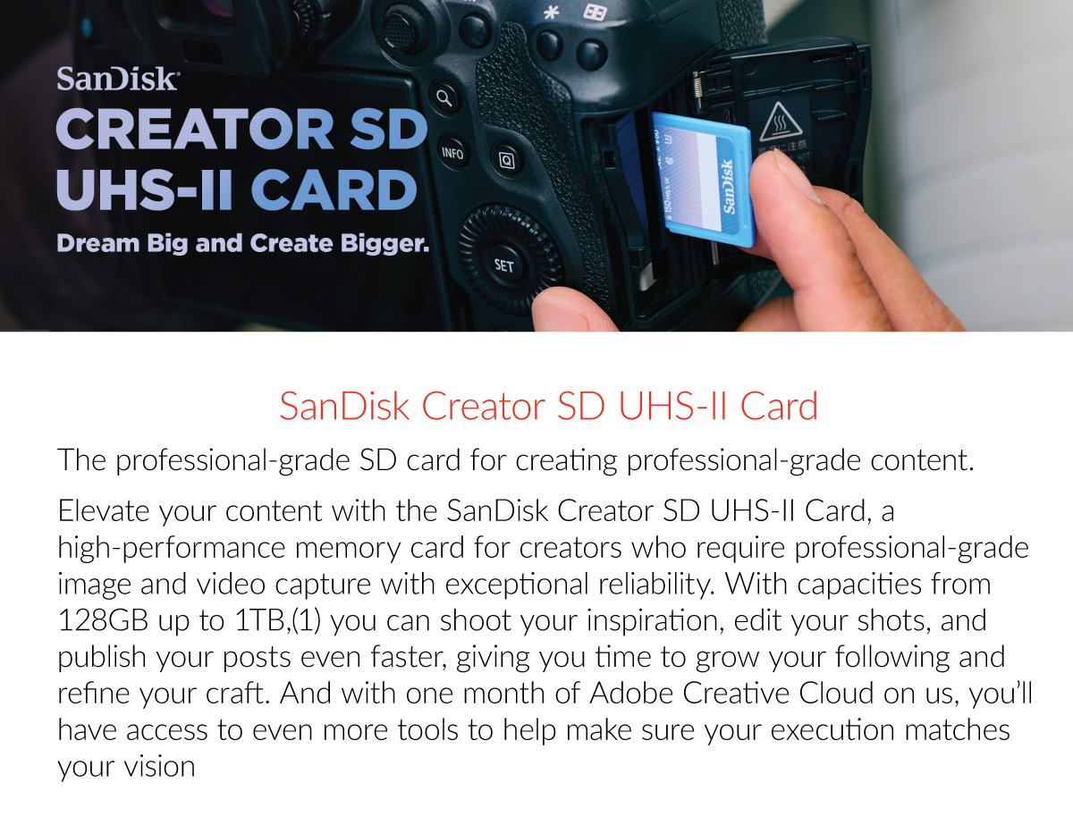 SanDisk Creator SD UHS-II Card | Shopee Singapore