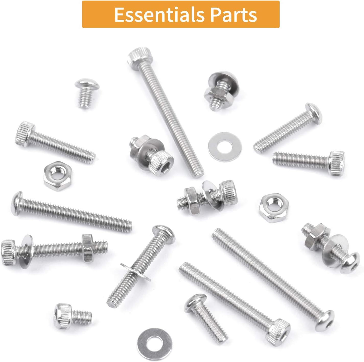 【SG】500Pcs Screw Kit M3 Hex Socket Head Cap Screw Set Stainless Steel ...