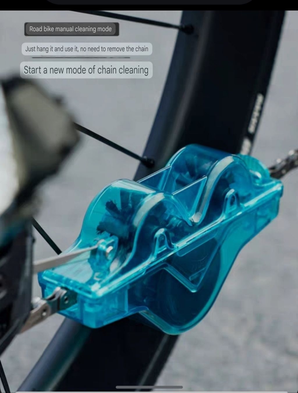 Cylion Bicycle Hands Free Chain Cleaner Tool Bicycle Chain Brush for ...