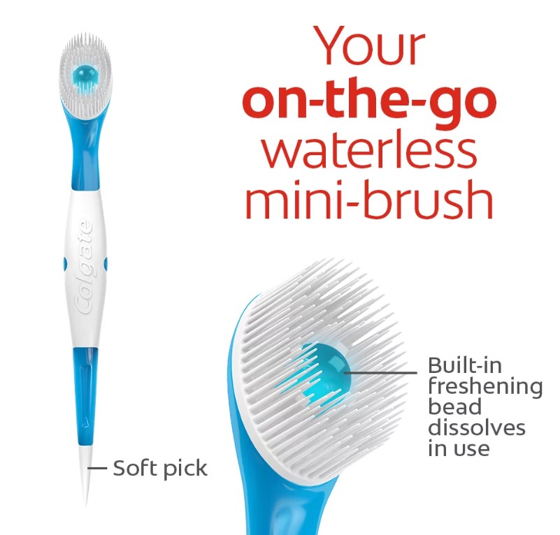 Colgate Max Fresh Wisp Disposable Mini Toothbrush, Peppermint - 24 ...