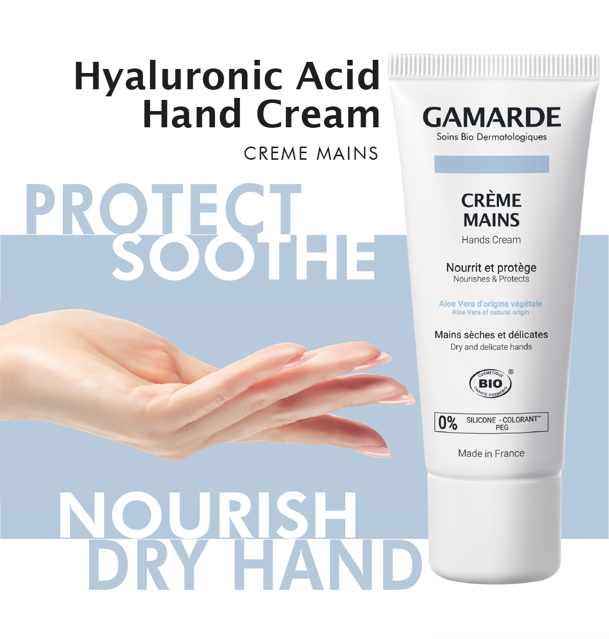 GAMARDE HYDRATATION Organic Hydrating Hand Cream 40ml, Moisturizing ...