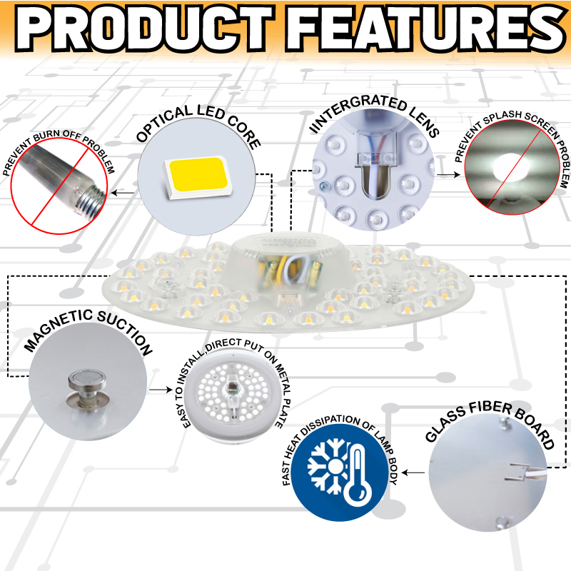 [Electrical] A-Tech Magnetic LED Ceiling Light/Replacement Ceiling ...