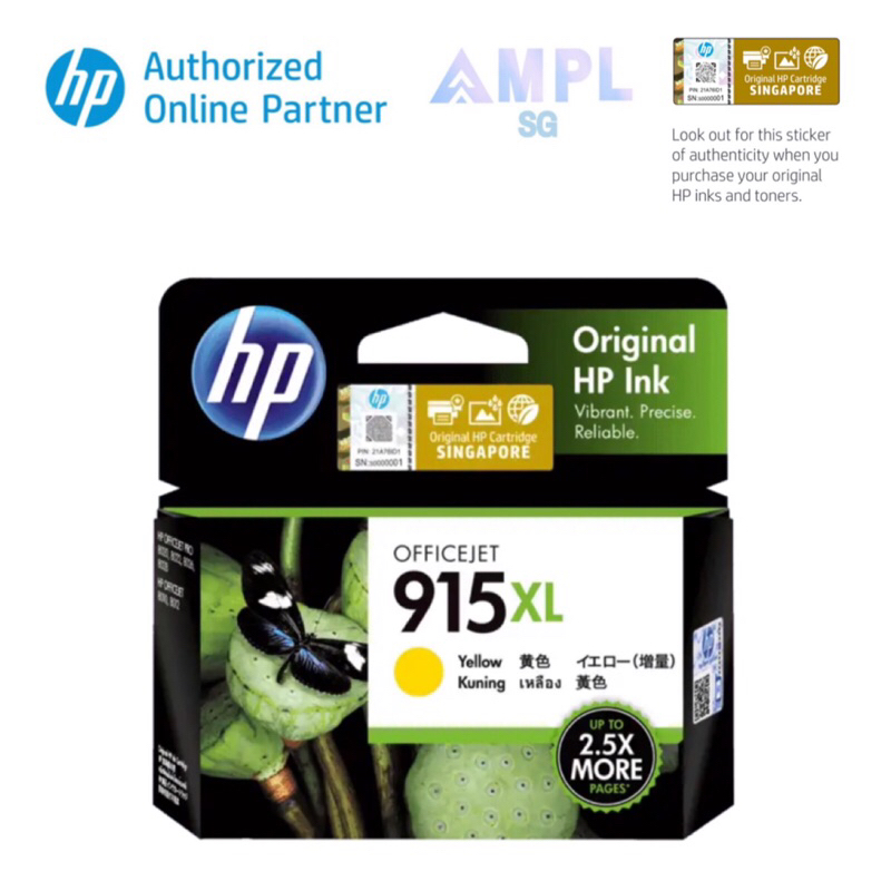 Genuine HP 915XL High Yield Original Ink Cartridge for HP 8010,8020 ...