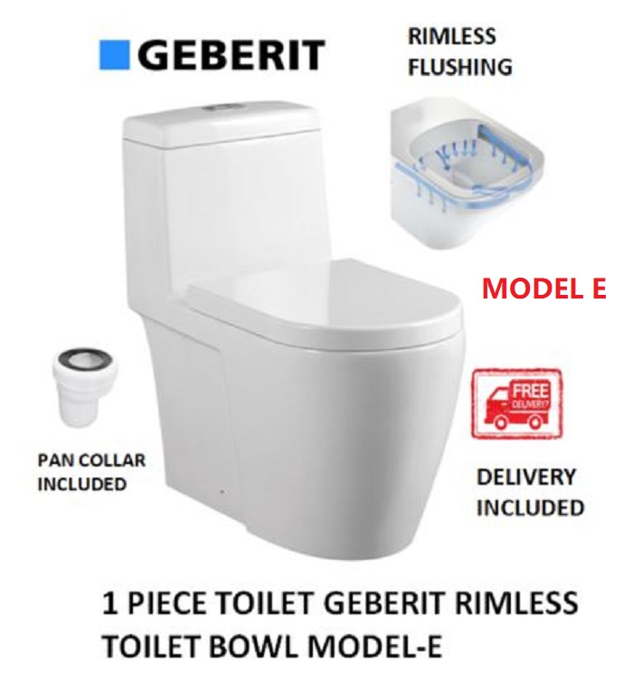 【SG Stock】Local Brand Rimless Geberit Flushing system MODEL E / Tornado ...
