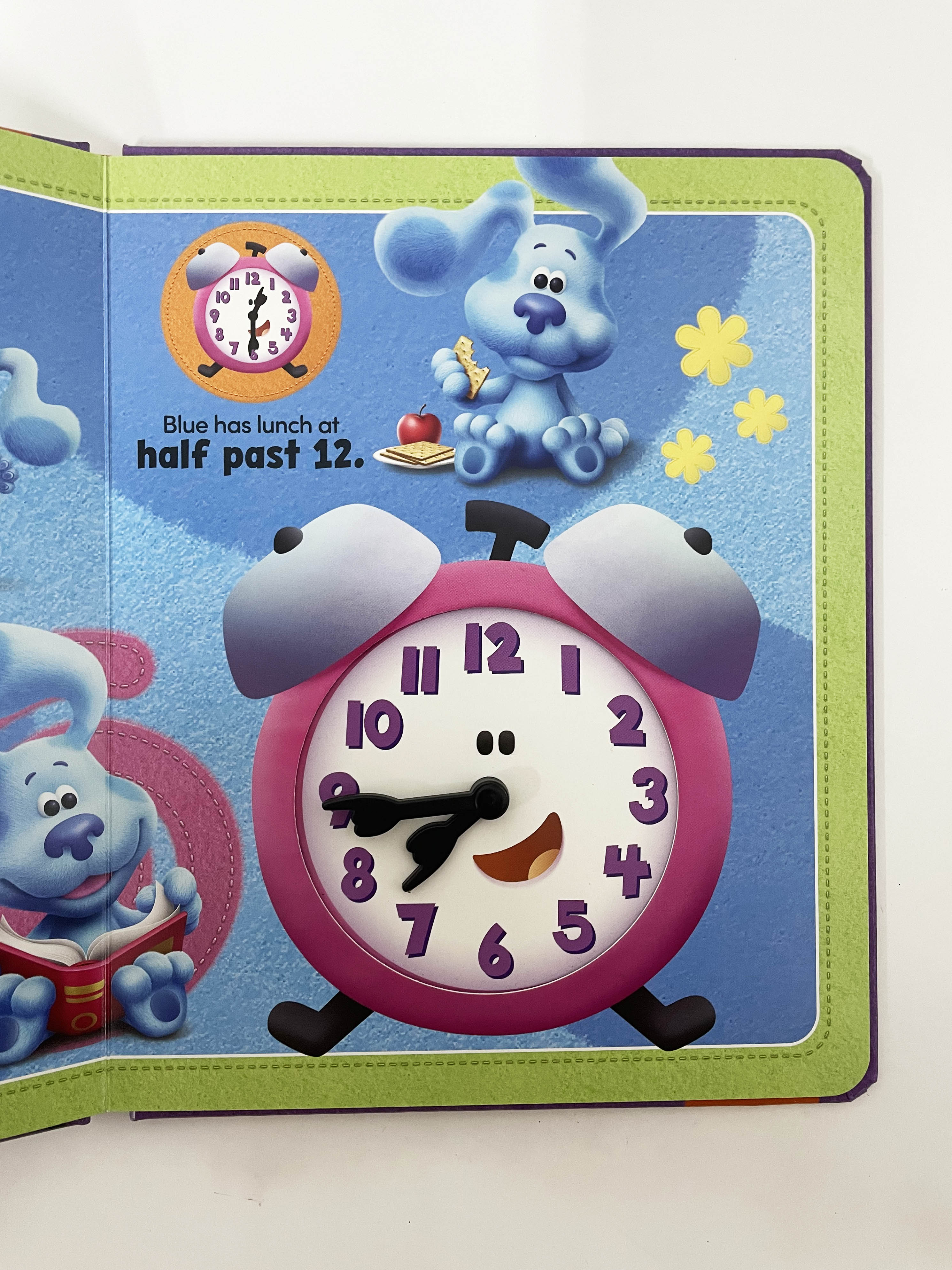 Blues Clues Tell The Time Story Book For Kids With Clock To Learn About ...