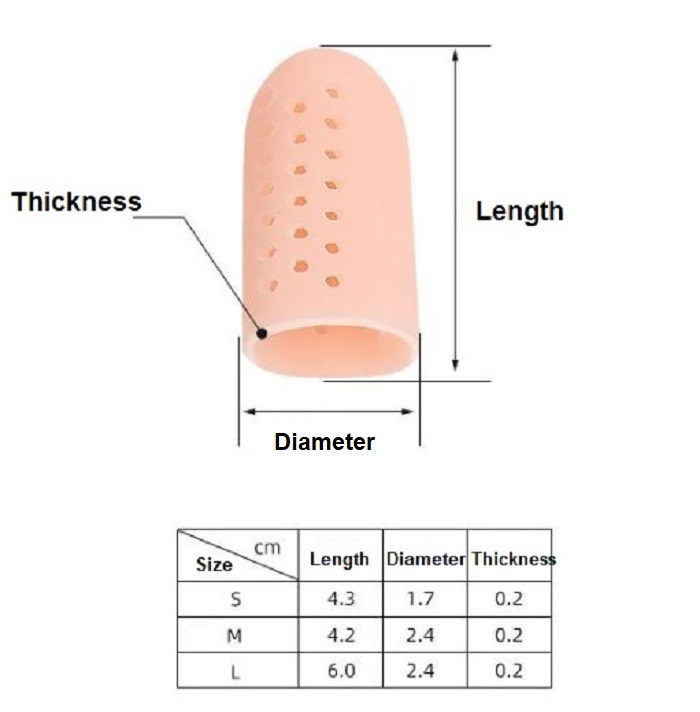 [Local Stock] Toe Sleeve Cushion Toes Cover Pain Relief Corns Blisters ...