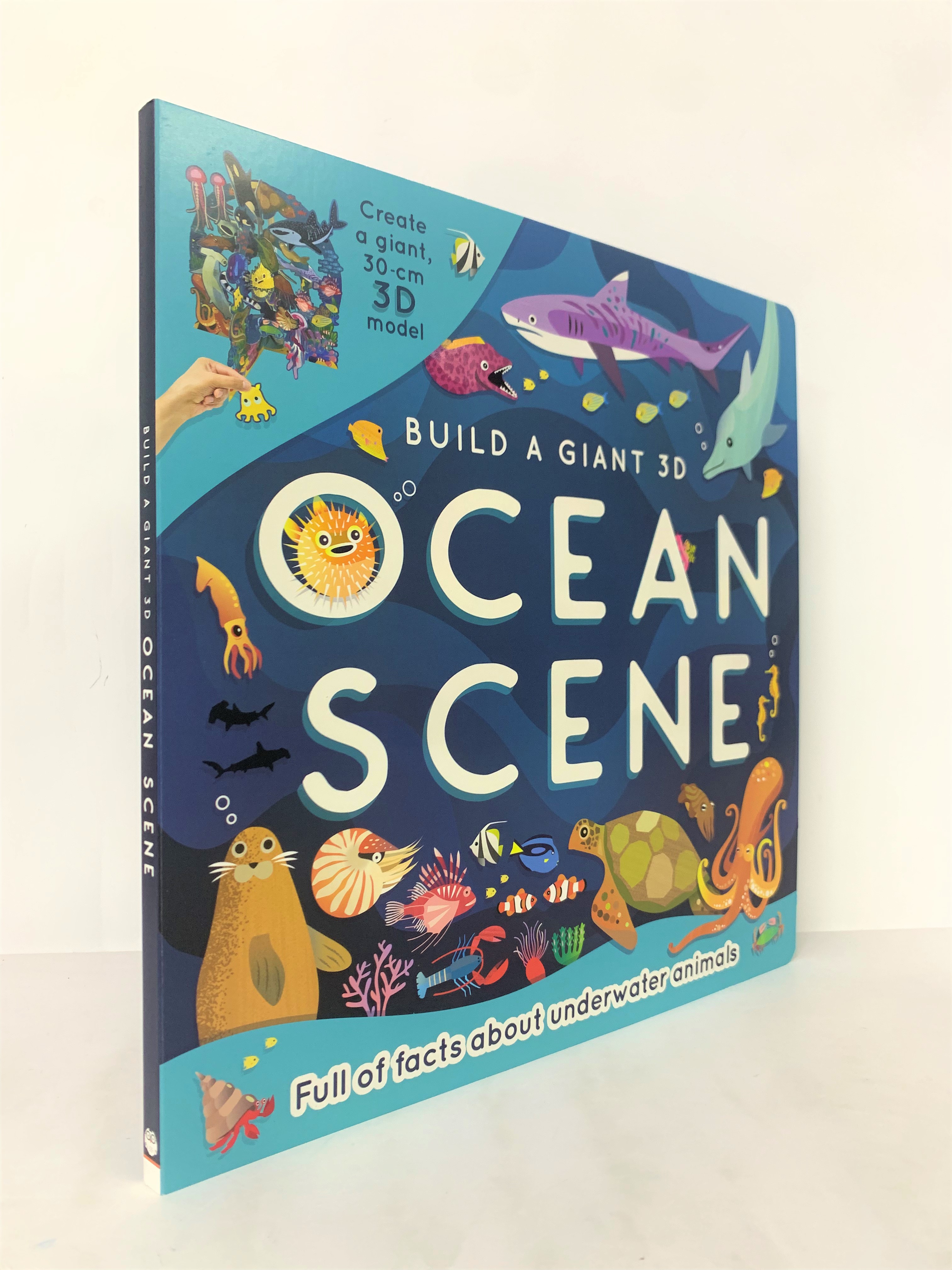 Ocean Scene Giant 3D Model & Book For Kids to Learn About Sea Animals ...