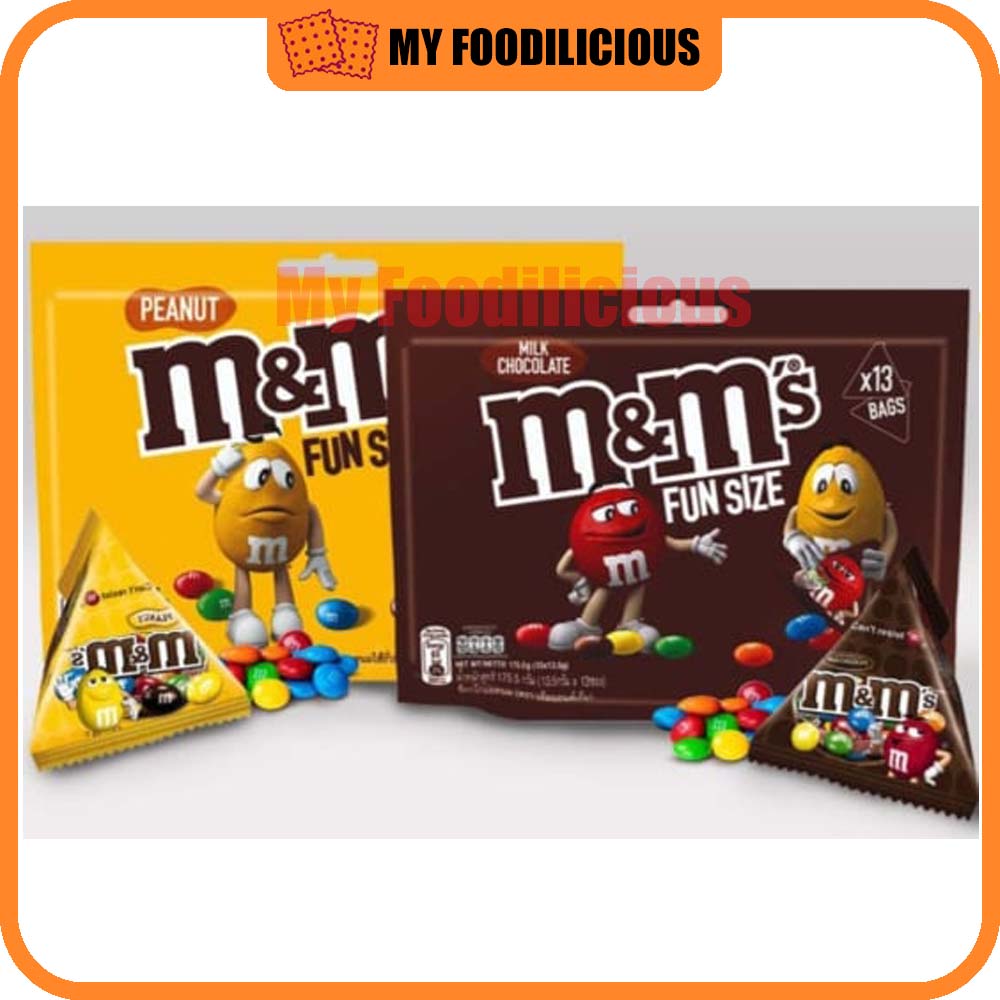 M&M 's m&m Fun Size Contents 13x13.5g Milk Chocolate /Peanut | Shopee Singapore