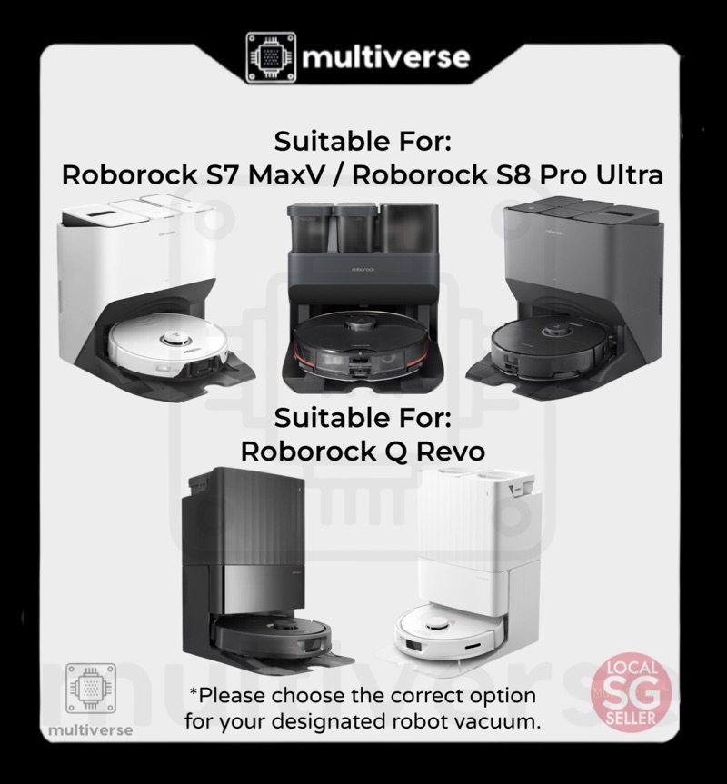 Roborock Q Revo Curv / Saros 10R / Q Revo MaxV / Q Revo Pro / S8 Pro Ultra / S7 MaxV Ultra Dust ...