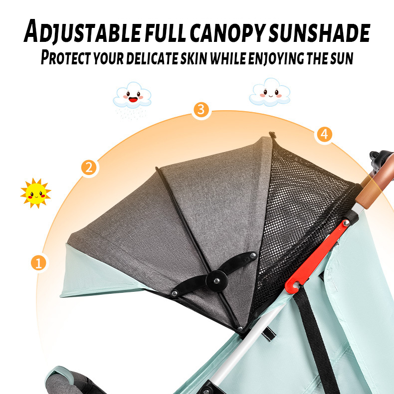 🇸🇬 [In Stock]Foldable Baby Stroller Portable Multifunctional Kids ...