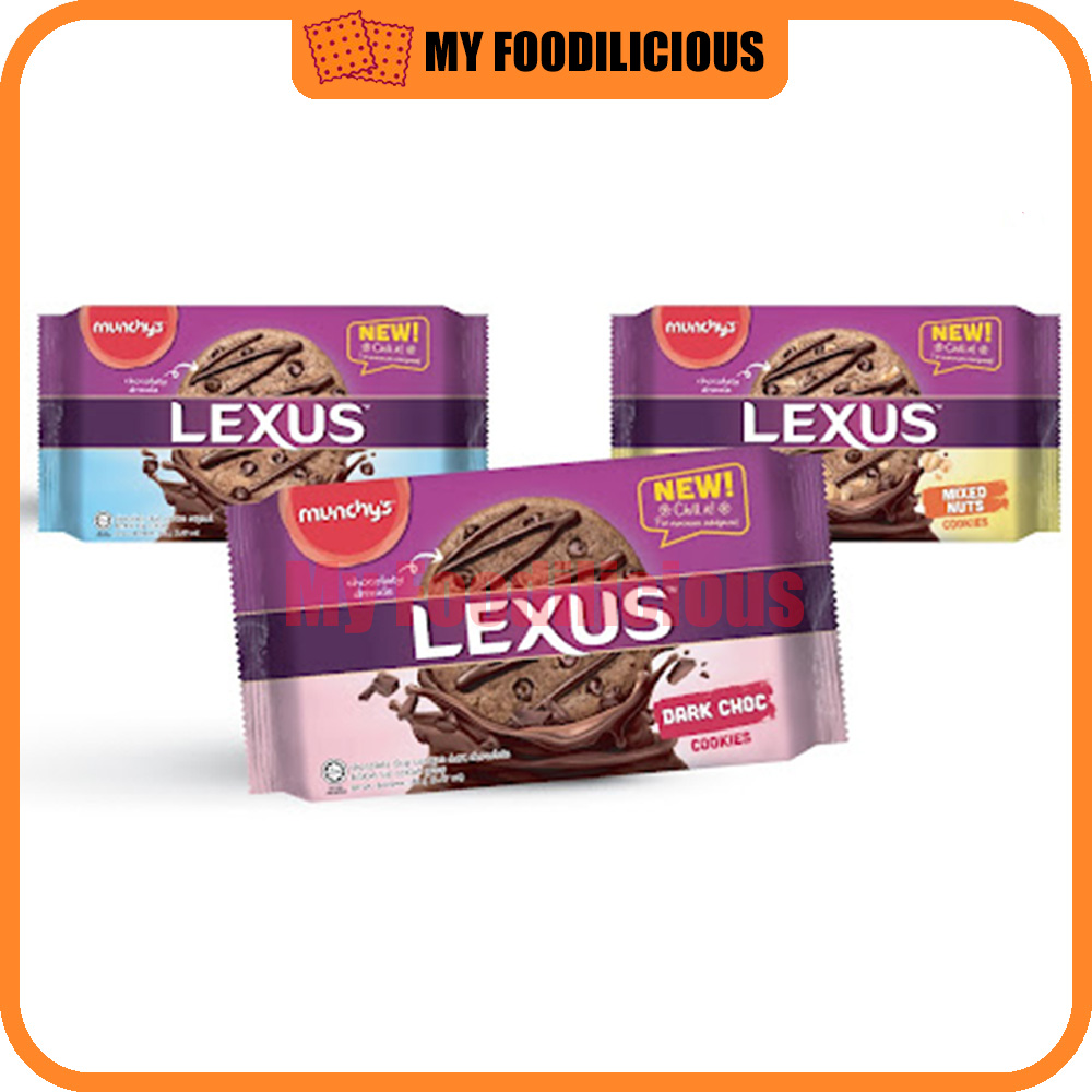 Munchy's Lexus Original/Dark Chocolate/Mixed Nuts Cookies 189g | Shopee ...