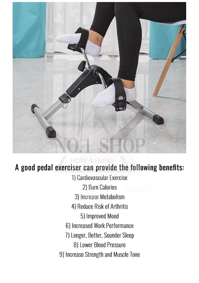 🇸🇬 Folding Pedal Exerciser 2in1 with LCD and Tension Knob/ Pedal ...