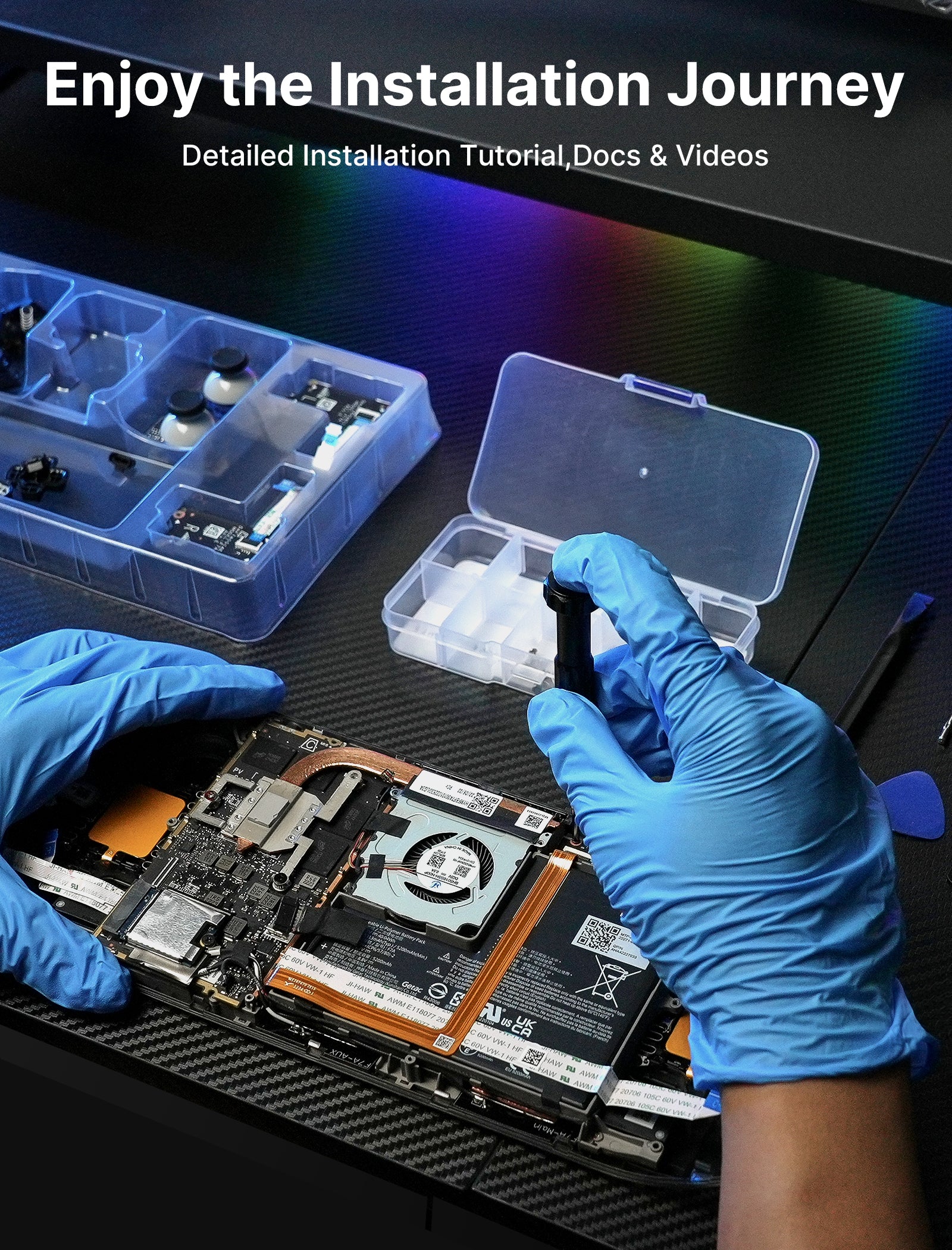 JSAUX Steam Deck Casing Full Transparent Cover Series Enhanced Airflow ...