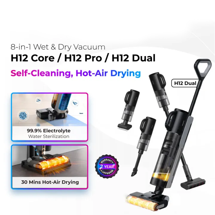 Dream H12 Pro / H12 Dual Wet and Dry Cordless Vacuum Cleaner | 99.9% ...