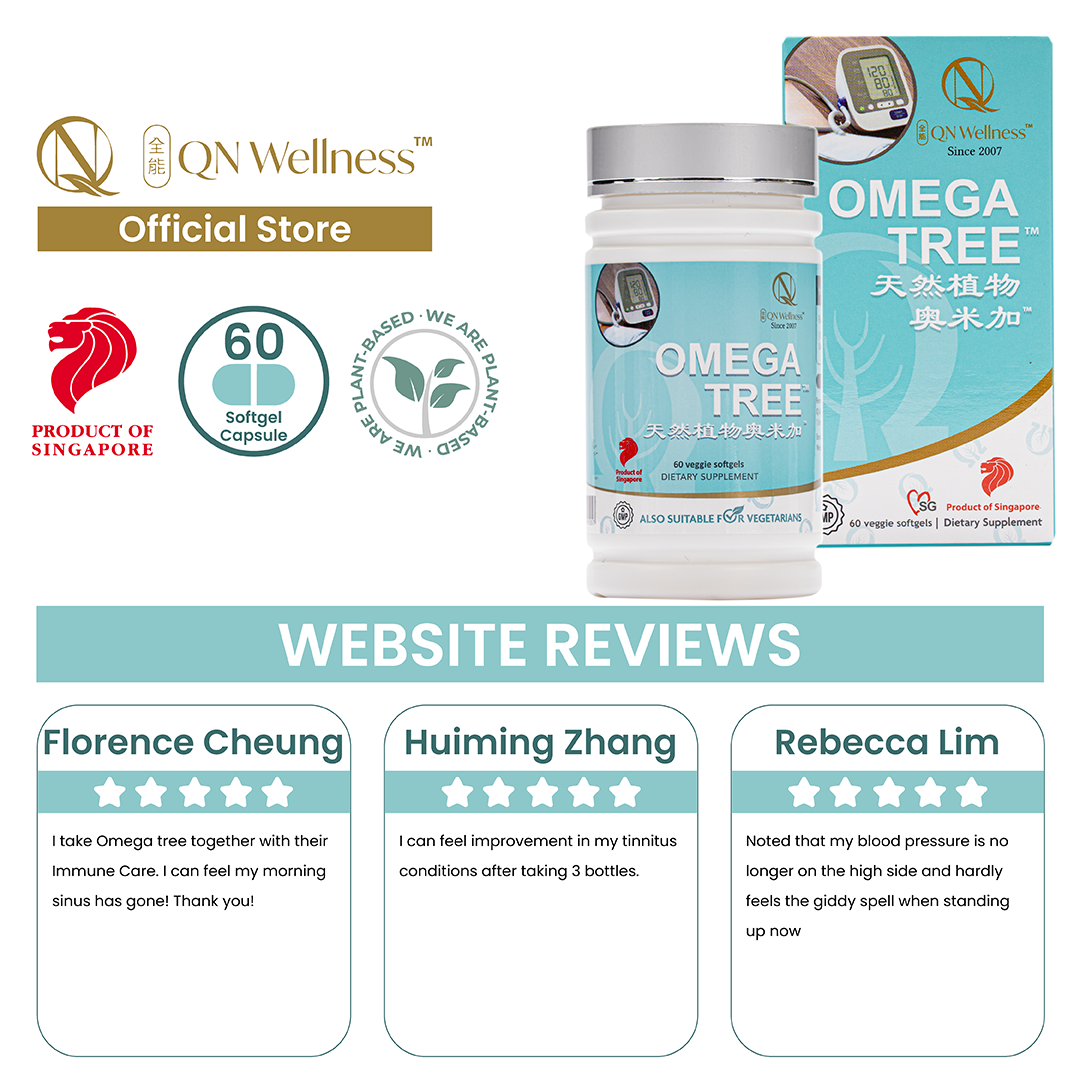 [Super Value Pack] QN Wellness - Omega Tree™ - 100% Plant Based - 60 ...