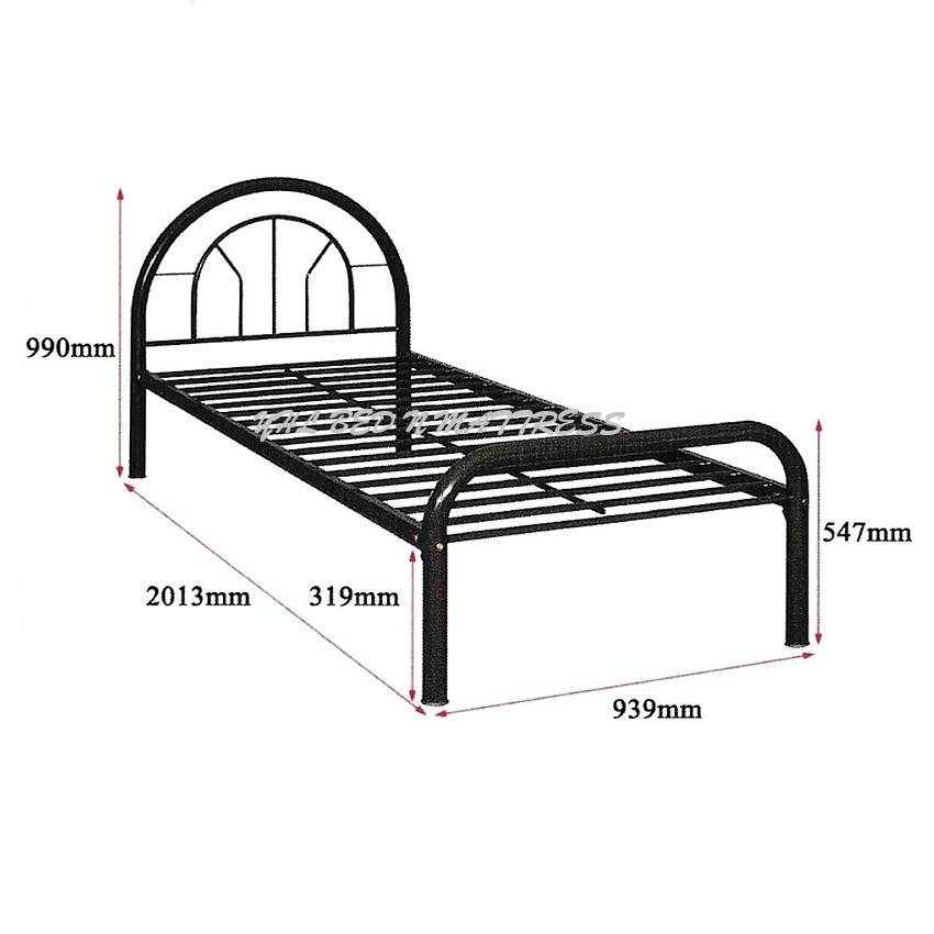 YHL Liilis Suria Single Metal Bedframe With / Without Pull Out Bed ...