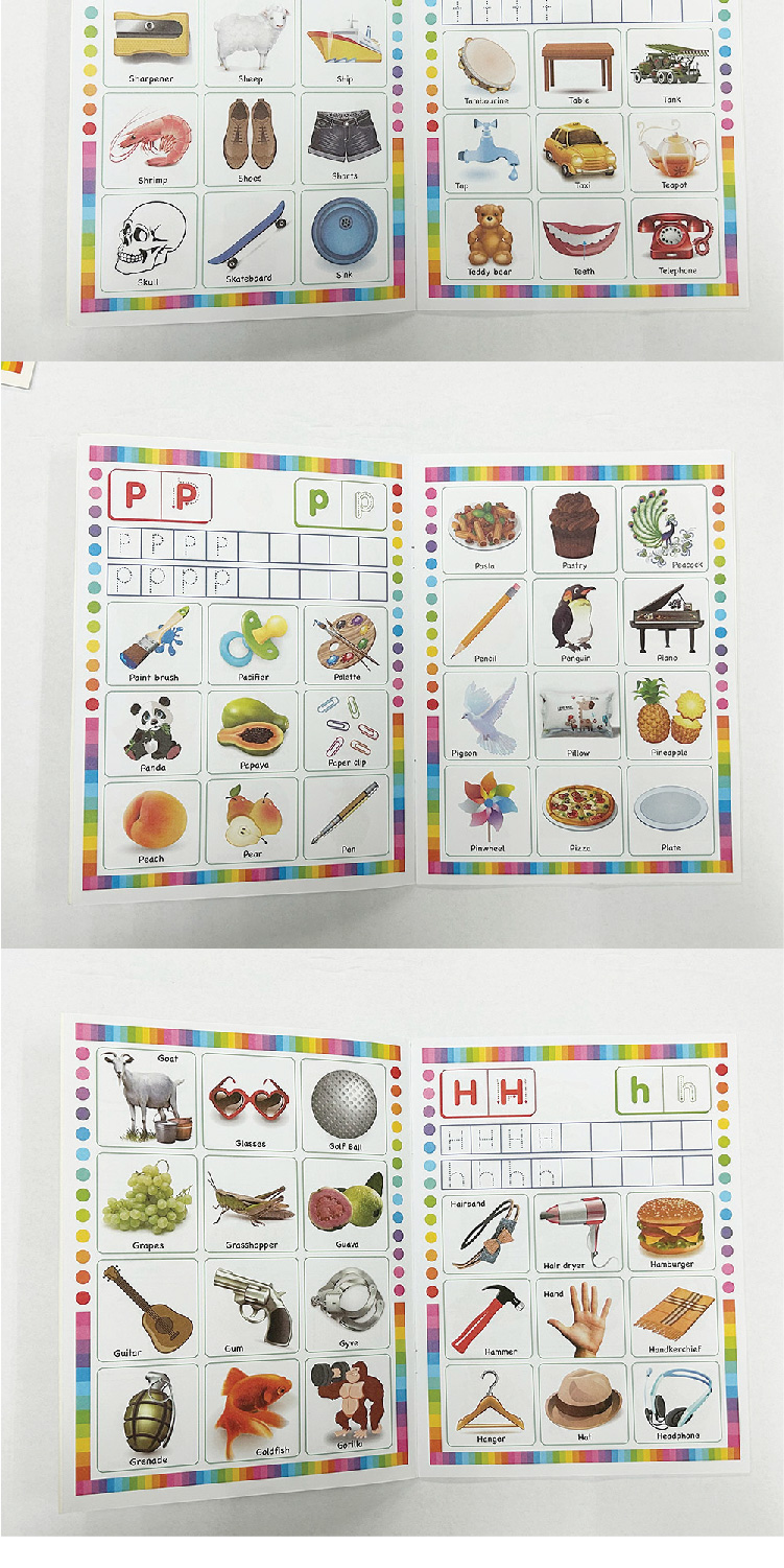 🌈Learning Alphabets Activities Stickers Preschoolers Young Children ...