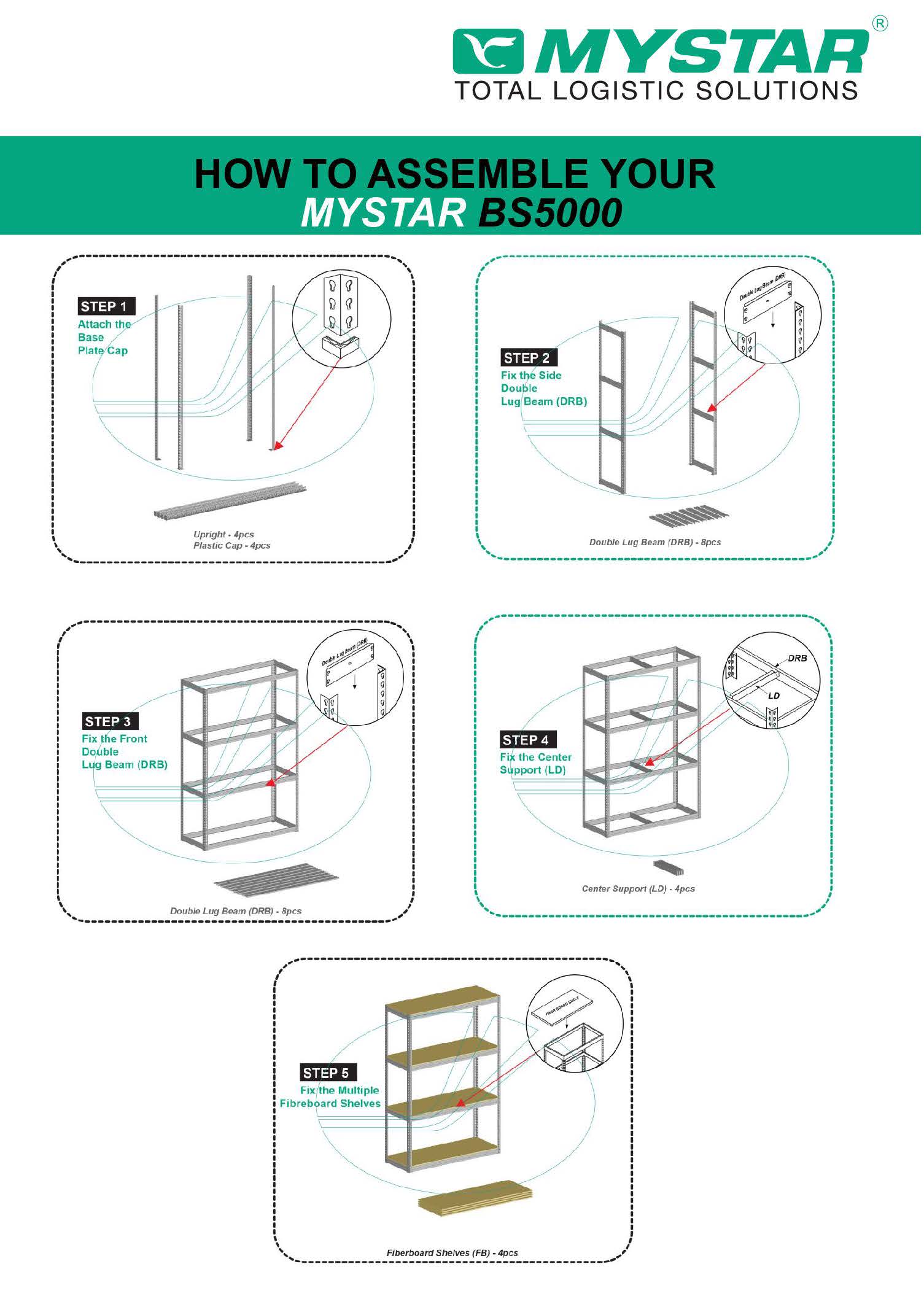 Original MYSTAR Boltless Rack for Bomb Shelter and Storeroom ...