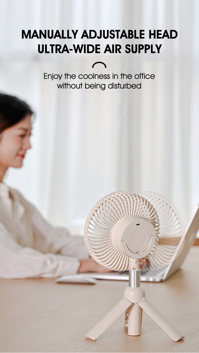 HXR Portable Fan Mini Fan Handheld Autorotate USB Indoor&Outdoor Desk ...