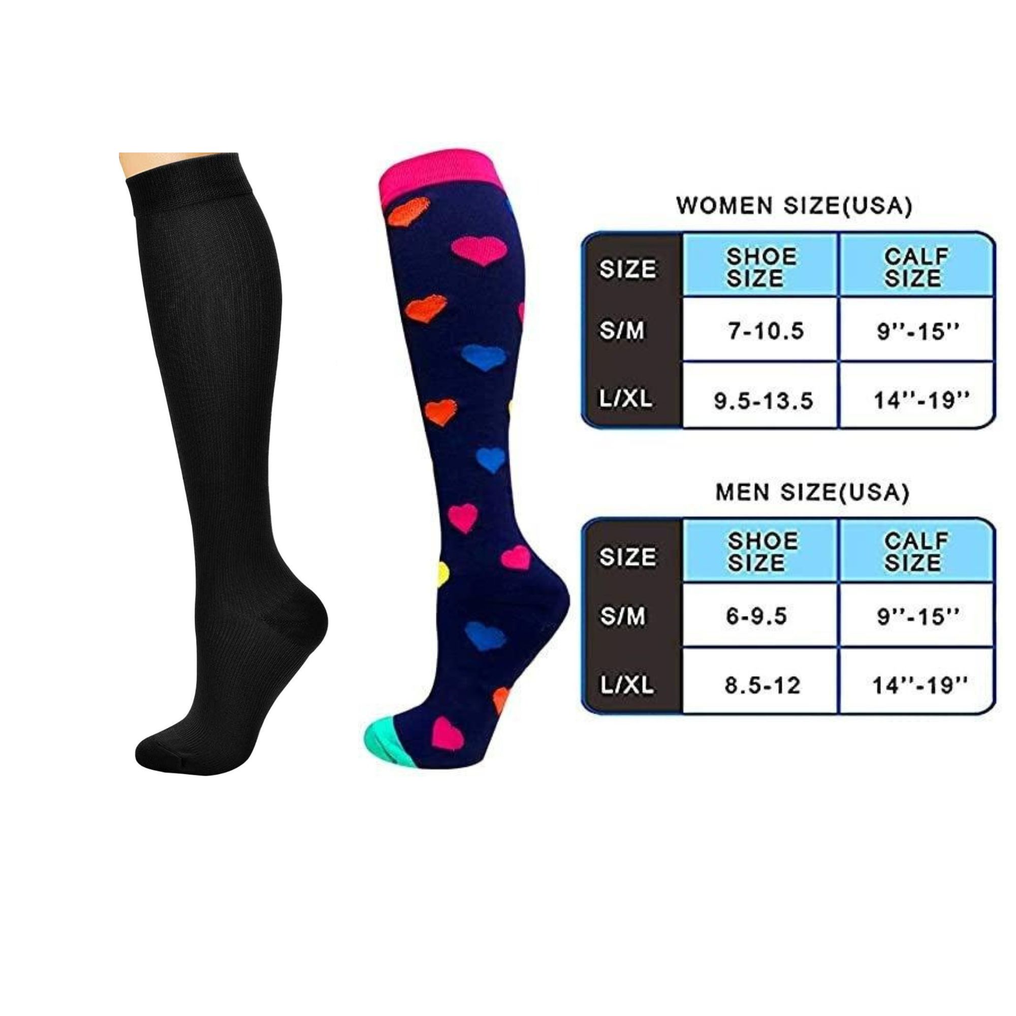 Premium Medical Grade Compression Socks for Pain Relief Swelling Shin ...