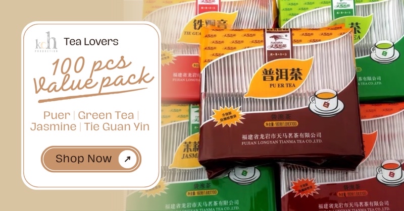 [SG] *Clearance* (Value Pack) Puer/Green/Jasmine/Red/Tie guan yin Tea ...