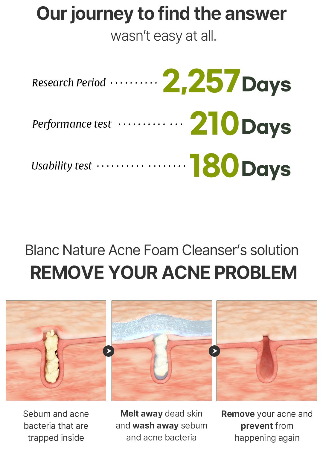 Blanc Nature Official Acne Pimple Cleanser 150ml Orgarnic Green tea ...