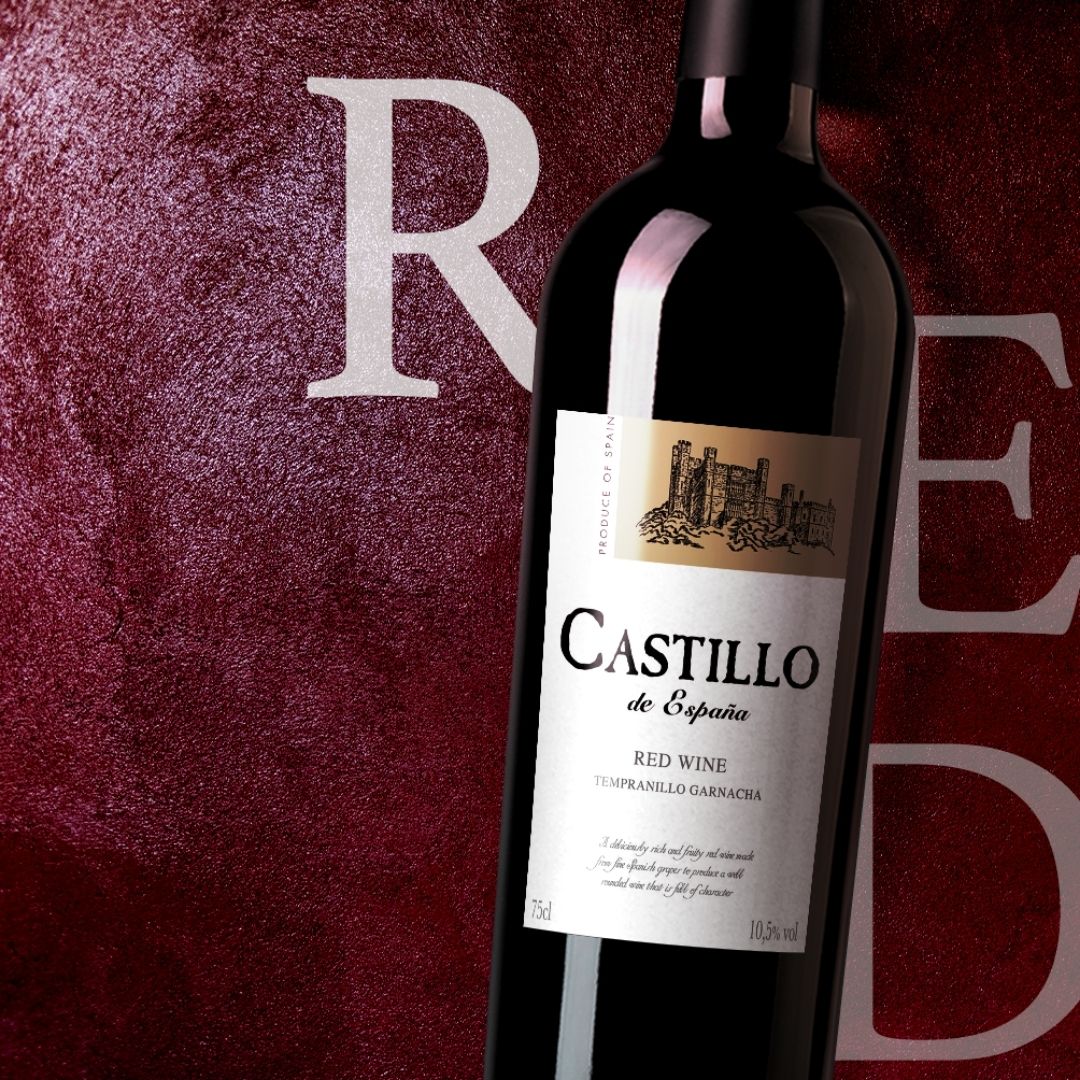[Bundle of 3] Castillo de Espana Spanish Red Wine, 750ml, 10.5% ABV X 3 ...