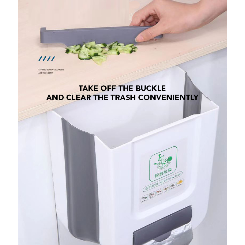 Foldable Hanging Trash Bin Collapsible Creative Dustbin Space Saving ...