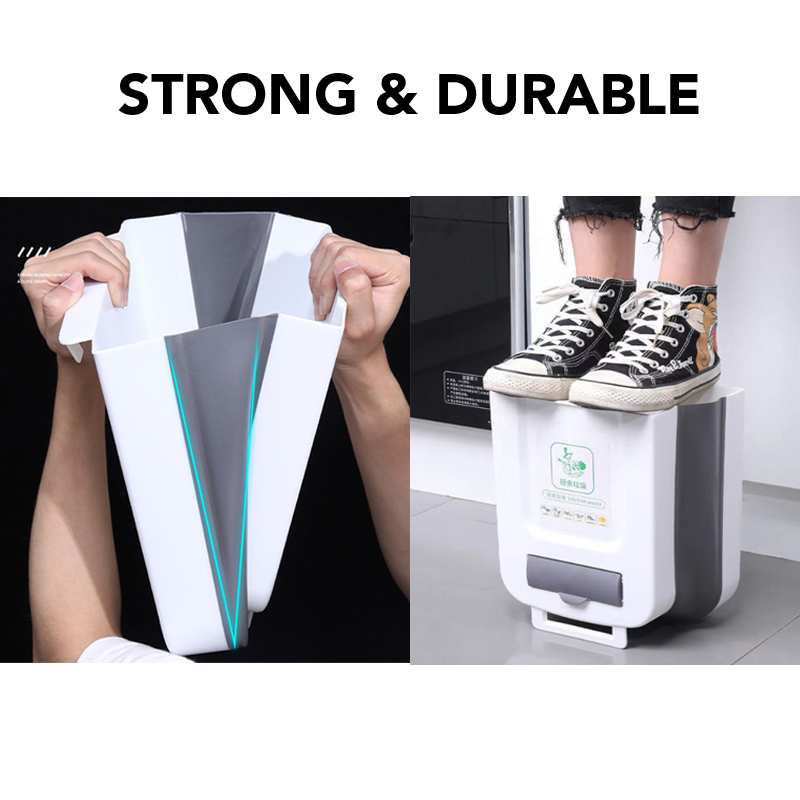 Foldable Hanging Trash Bin Collapsible Creative Dustbin Space Saving ...
