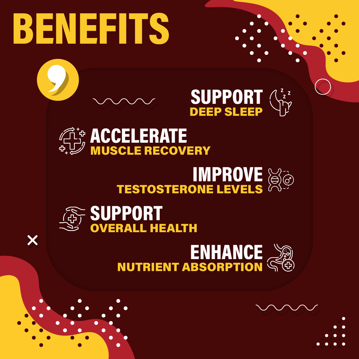 Mutant ZM8+ Testosterone Booster, Strength Supplement, Muscle Recovery ...