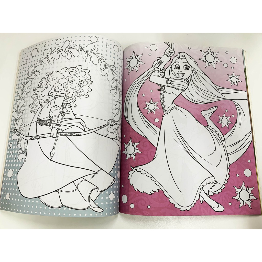 Disney Princess Ultimate Colouring Book For Kids 72 Pages Of Colouring ...