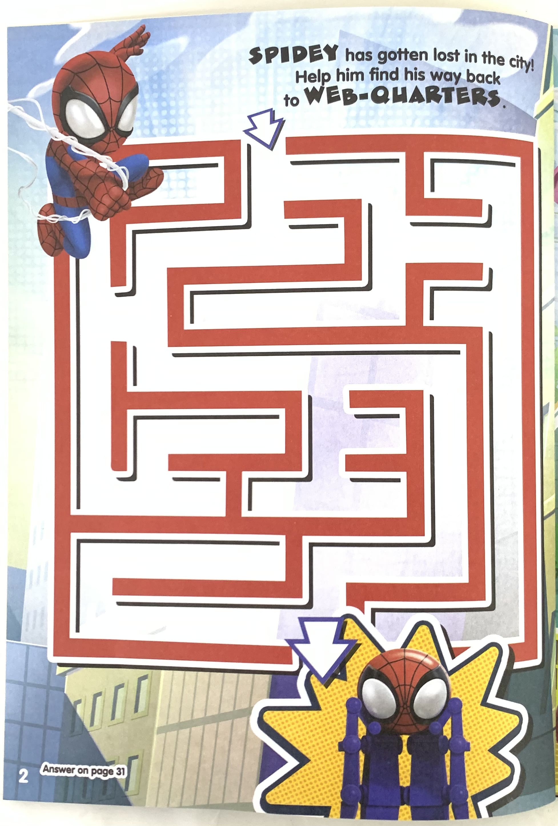Marvel Spiderman Super Mazes Book For Kids To Solve Webtastic Mazes ...