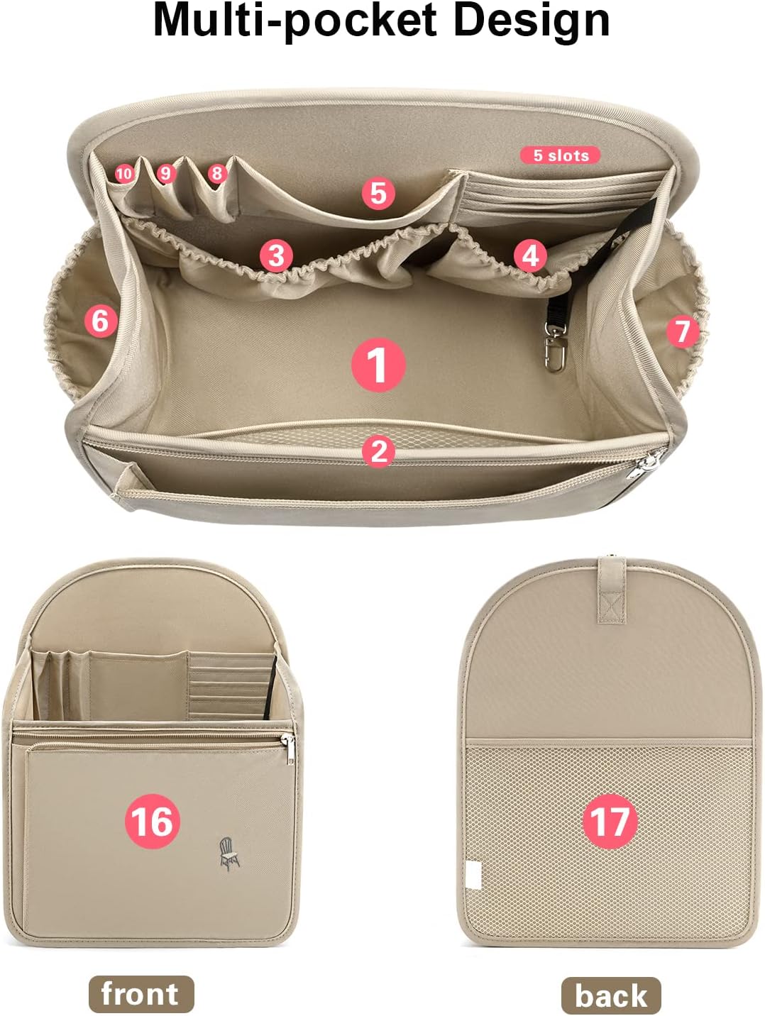 Premium Backpack Organizer In Bag for Men Women Lightweight Filling ...