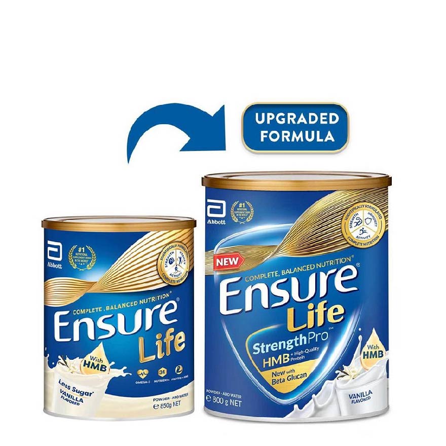 ENSURE Life Hmb Strength Pro Vanilla Carton 12s x 800g | Shopee Singapore