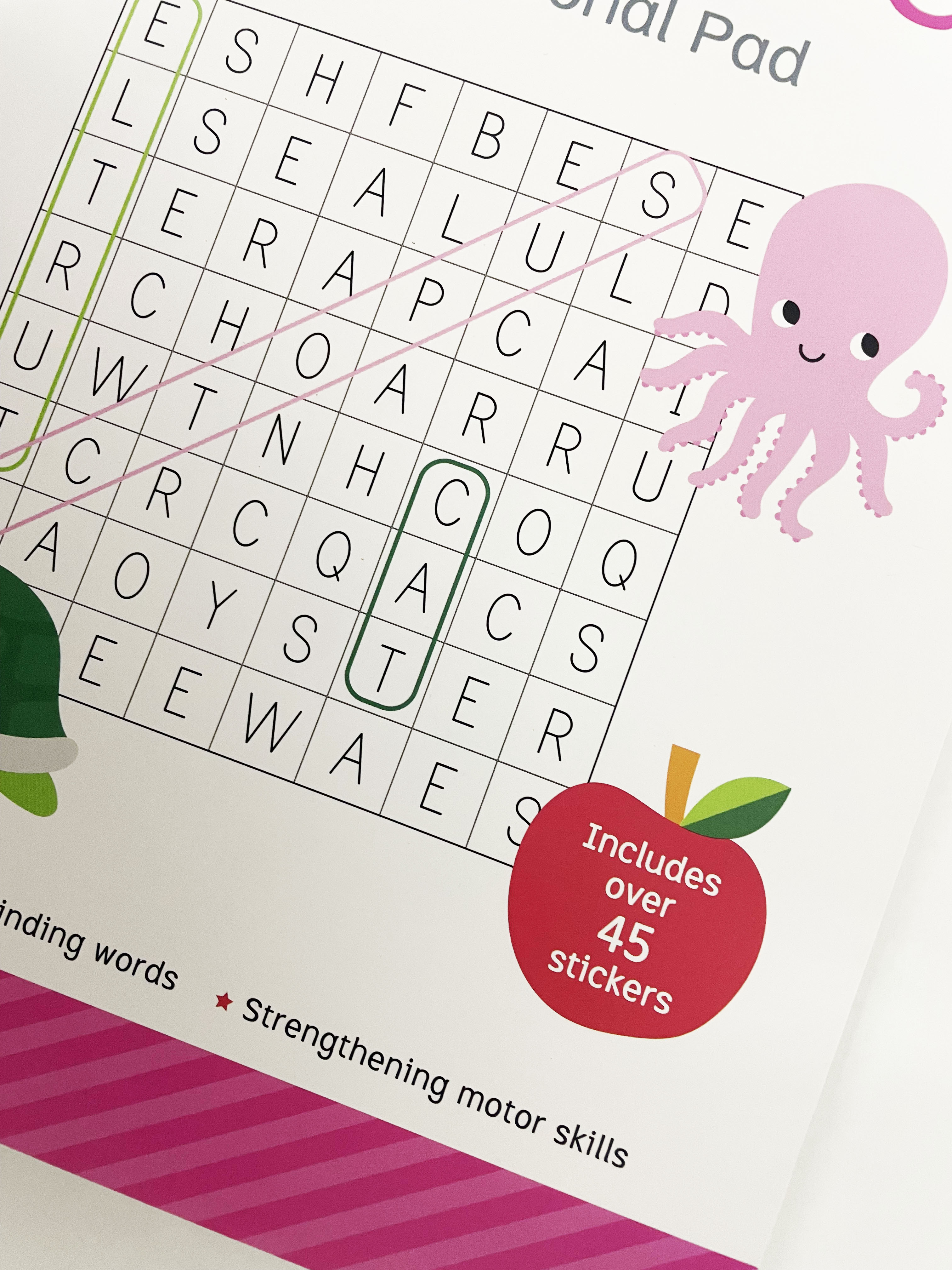 Little Genius Word Search Fun Educational Activity Book Pad For Kids ...