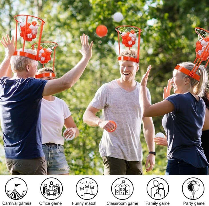 Carnival Game 3-In-1 Plastic Cones Cornhole Bean Ring Tossing Game Head ...