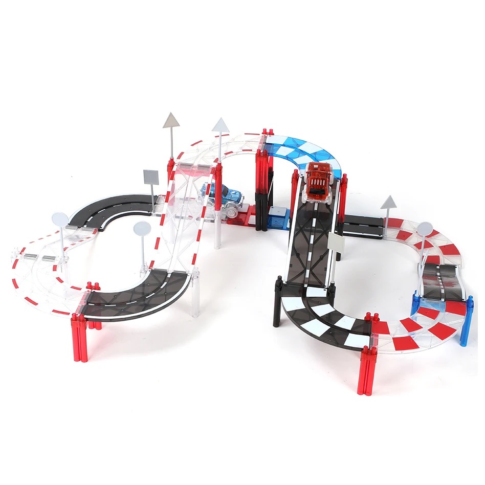 🔥SG Official Store 🔥 MNTL Magnetic Tiles Car Track Magnetic Tile Play ...