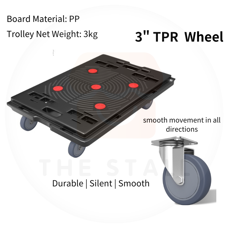 4-Directional Heavy-Duty Platform Trolley – Boltless Flatbed, Modular ...