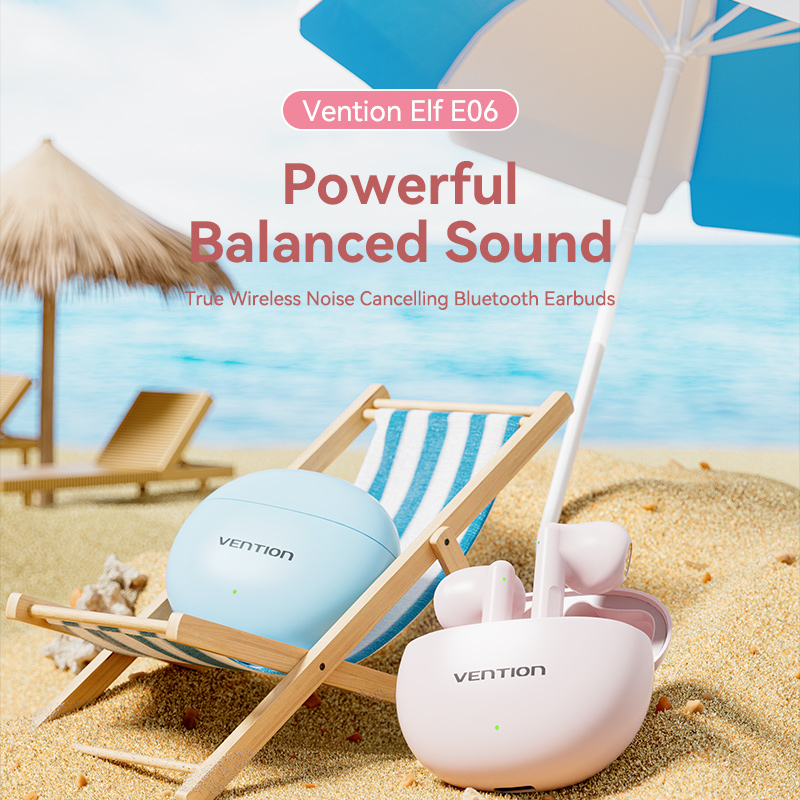 Vention Wireless 5.3 TWS Bluetooth Earphones Fast Charge Stereo Shell ...