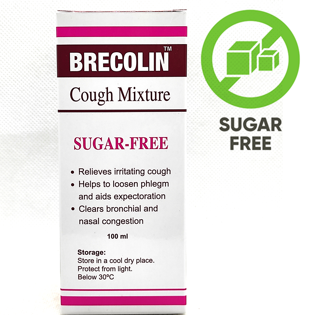 Brecolin Cough Syrup Mixture Sugar Free 100ml | Shopee Singapore