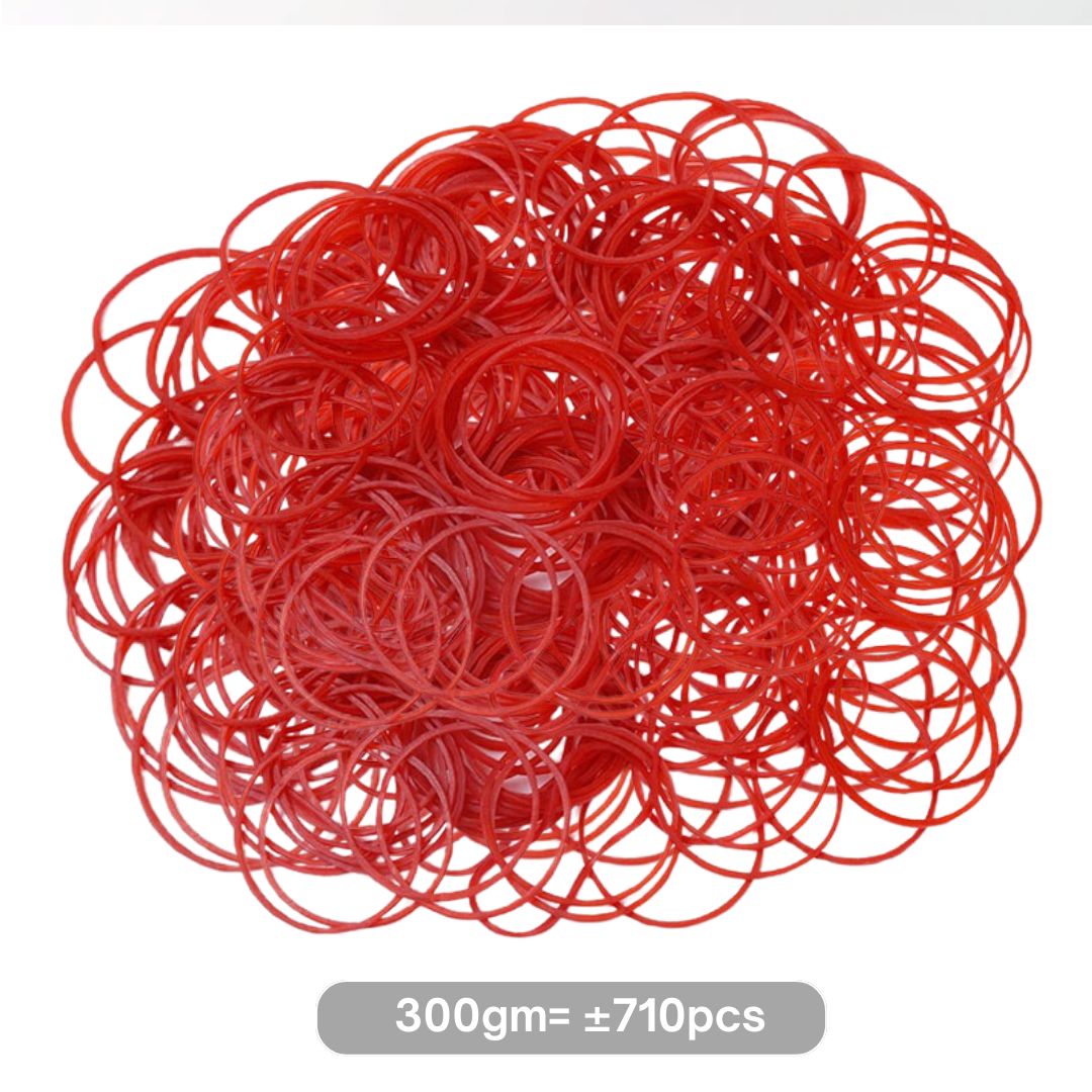 mixshop Elastic Red Rubber Band,Home/Office/School Use [300gm/pkt][SG ...