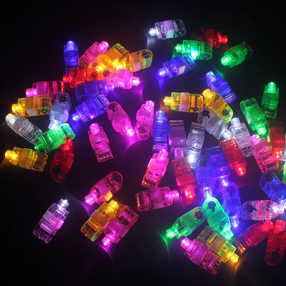 [Wholesale] LED Finger Lights Glowing Dazzle Colour Laser Emitting ...