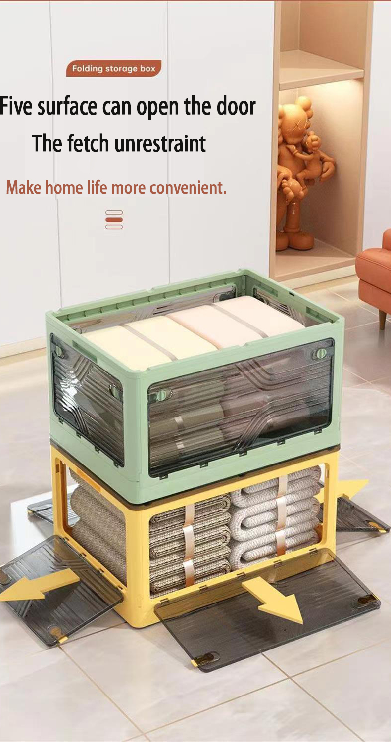 【SG STOCK】Household transparent clothing storage box | Foldable snack ...