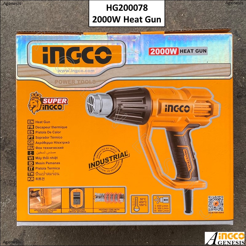 INGCO 2000W Heat Gun HG200078 | Shopee Singapore