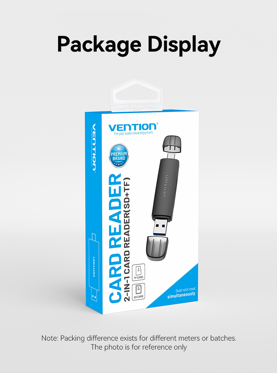 Vention Card Reader USB 3.0 Type C 512GB Fast Transmission 2 in 1 SD ...