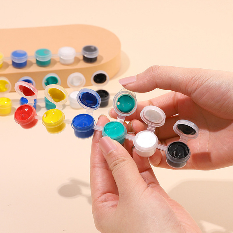 【SG】Empty Paint Pots Strips Mini Pigment Box Paint Container Drawing ...