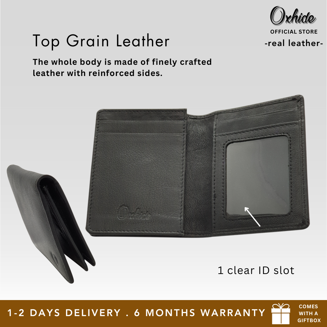 Leather Mini Wallet -Card holder- Bifold Leather Card Holder Oxhide ...