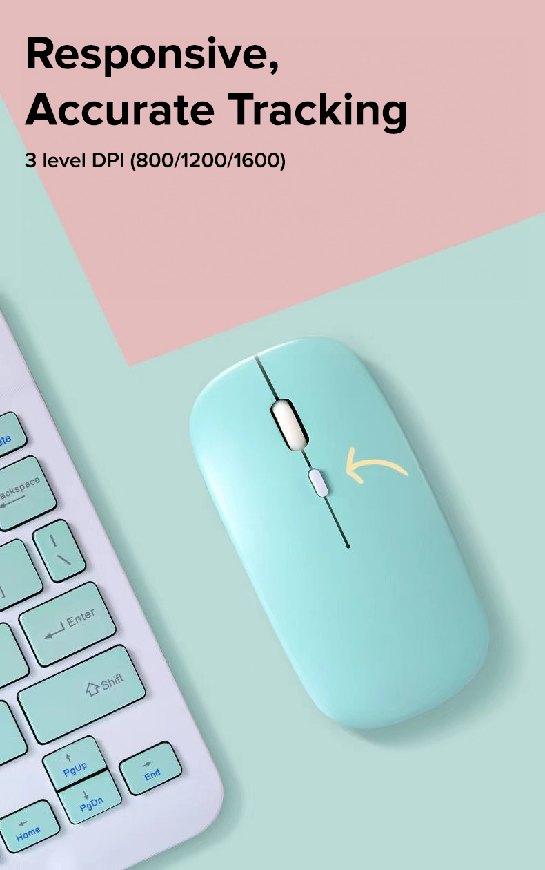 (SG) LionShield Wireless WiFi+Bluetooth Keyboard Mouse Set (Ultra Slim ...