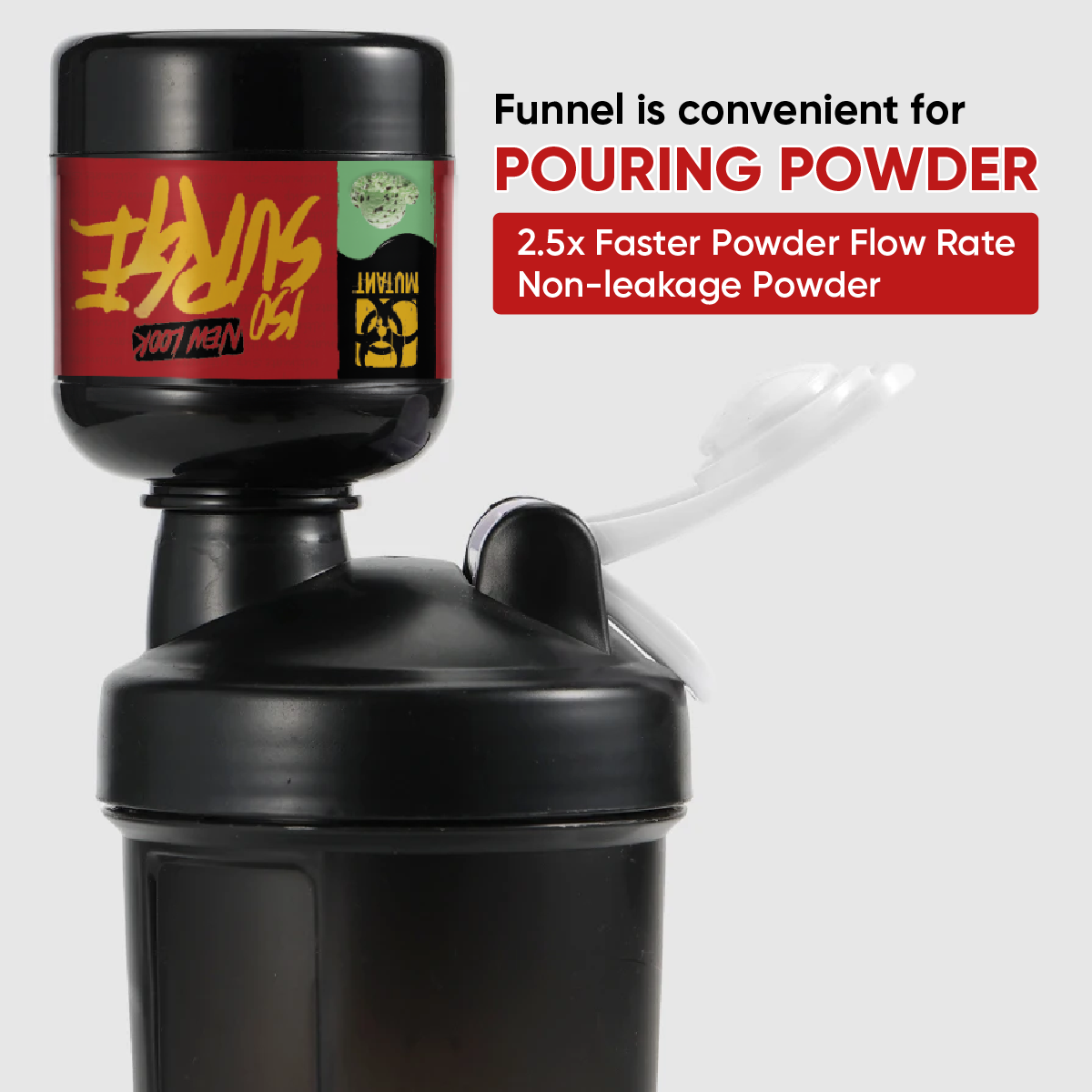 Powder Container Keychains, Powder Funnel For Gymers, Portable ...